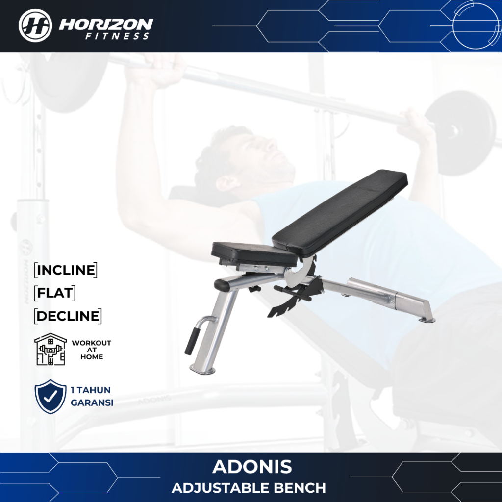 Horizon Strength Adonis Bench - Johnson Fitness Indonesia